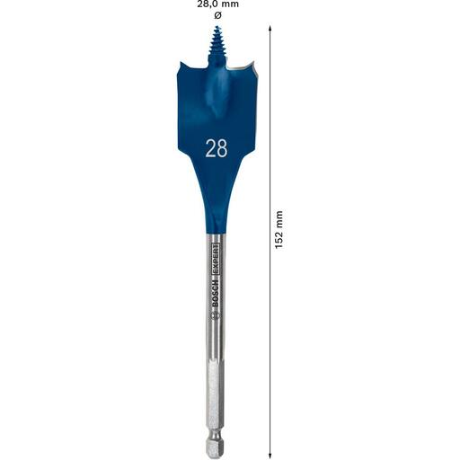 Bosch 2.608.900.324 EXPERT 28mm x 152mm Self Cut Speed Spade Drill Bit