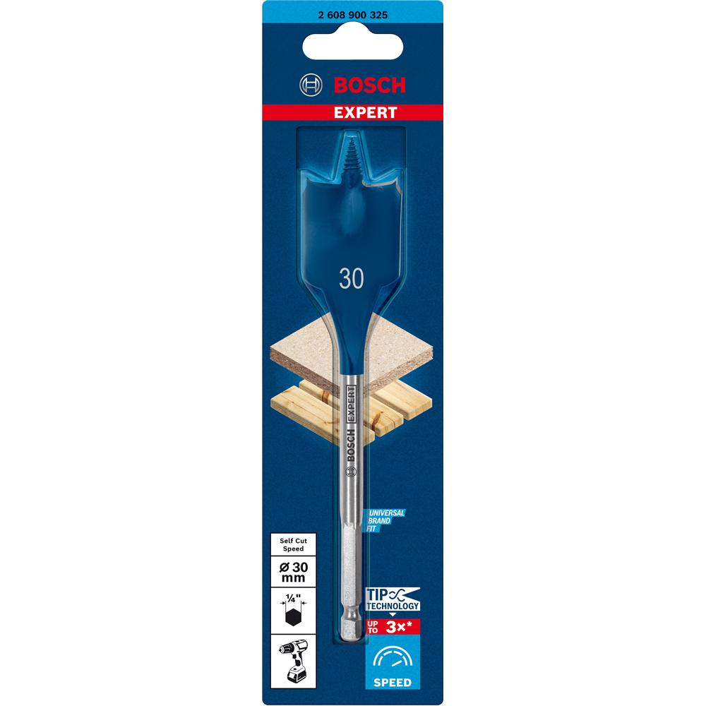 Bosch 2.608.900.325 EXPERT 30mm x 152mm Self Cut Speed Spade Drill Bit