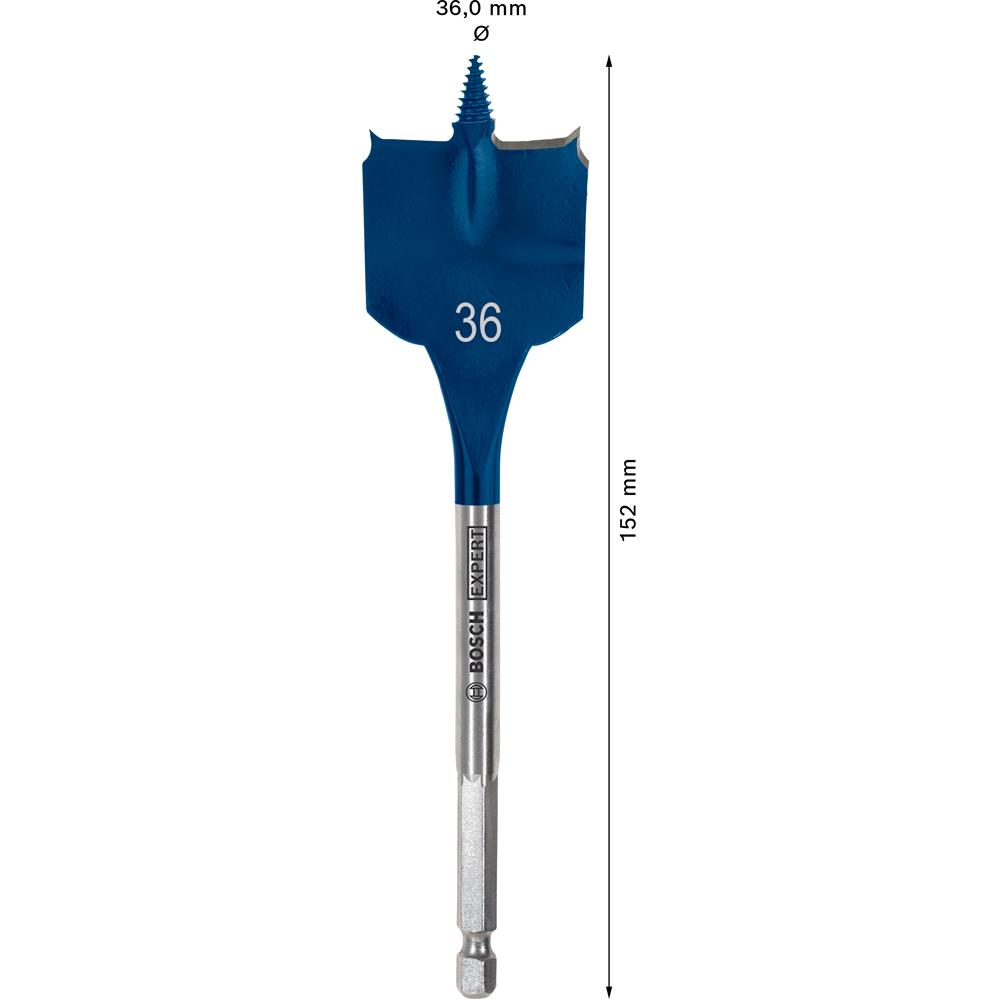 Bosch 2.608.900.328 EXPERT 36mm x 152mm Self Cut Speed Spade Drill Bit