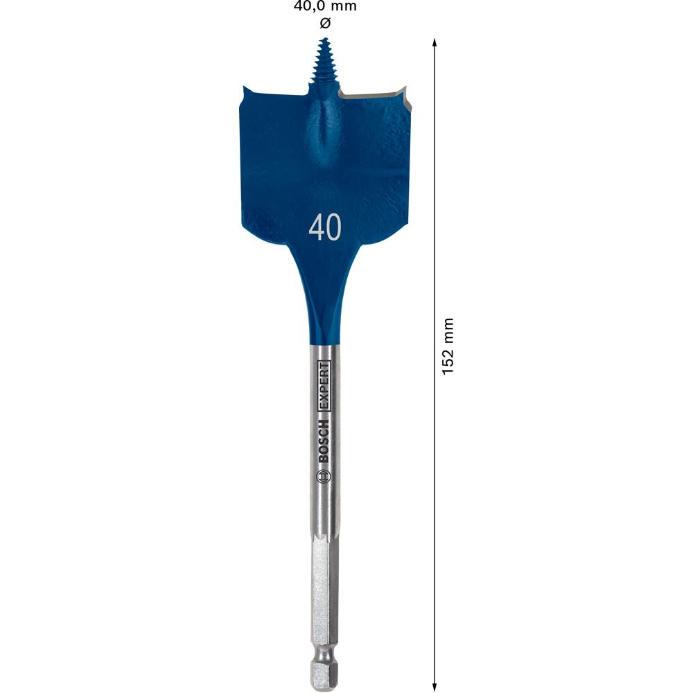 Bosch 2.608.900.330 EXPERT 40mm x 152mm Self Cut Speed Spade Drill Bit