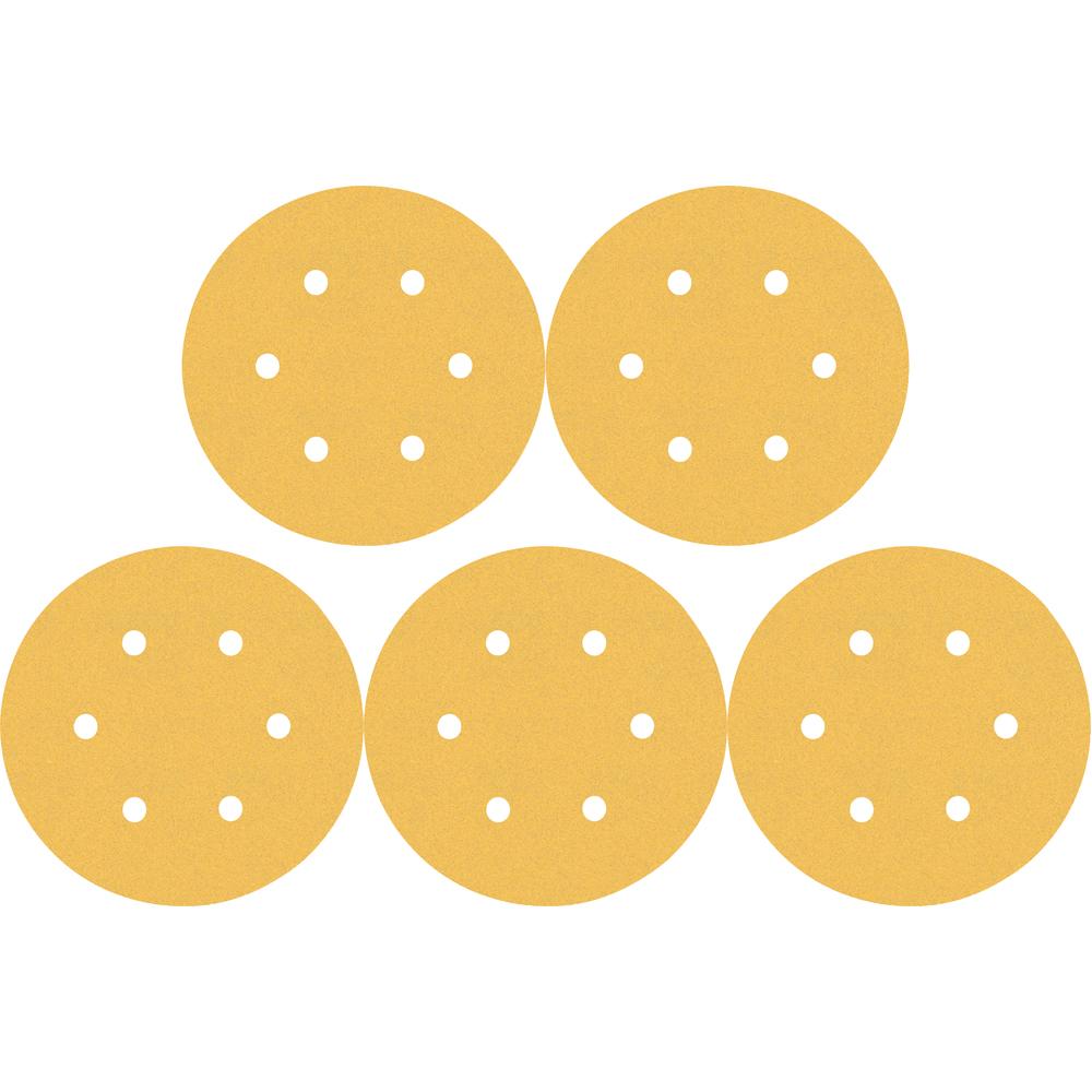 Bosch 2.608.900.817 EXPERT 5-Pack 150mm (6”) 120 Grit C470 Sandpaper ...