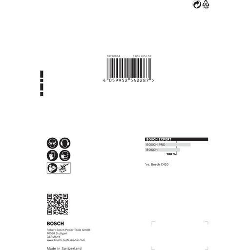 Bosch 2.608.900.890 EXPERT 10-Pack 115mm x 107mm 40 Grit C470 Sanding Paper