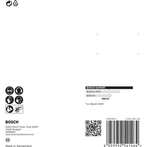 Bosch 2.608.900.808 EXPERT 5-Pack 125mm (5”) 180 Grit C470 Sandpaper ...