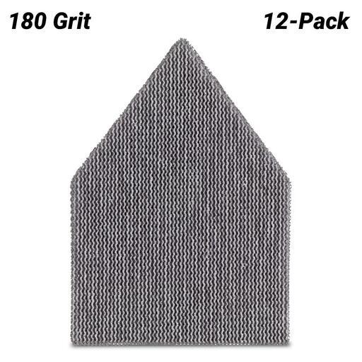 Milwaukee 48805180 12-Pack 180 Grit Pentagon Hook & Loop Net Sandpaper ...