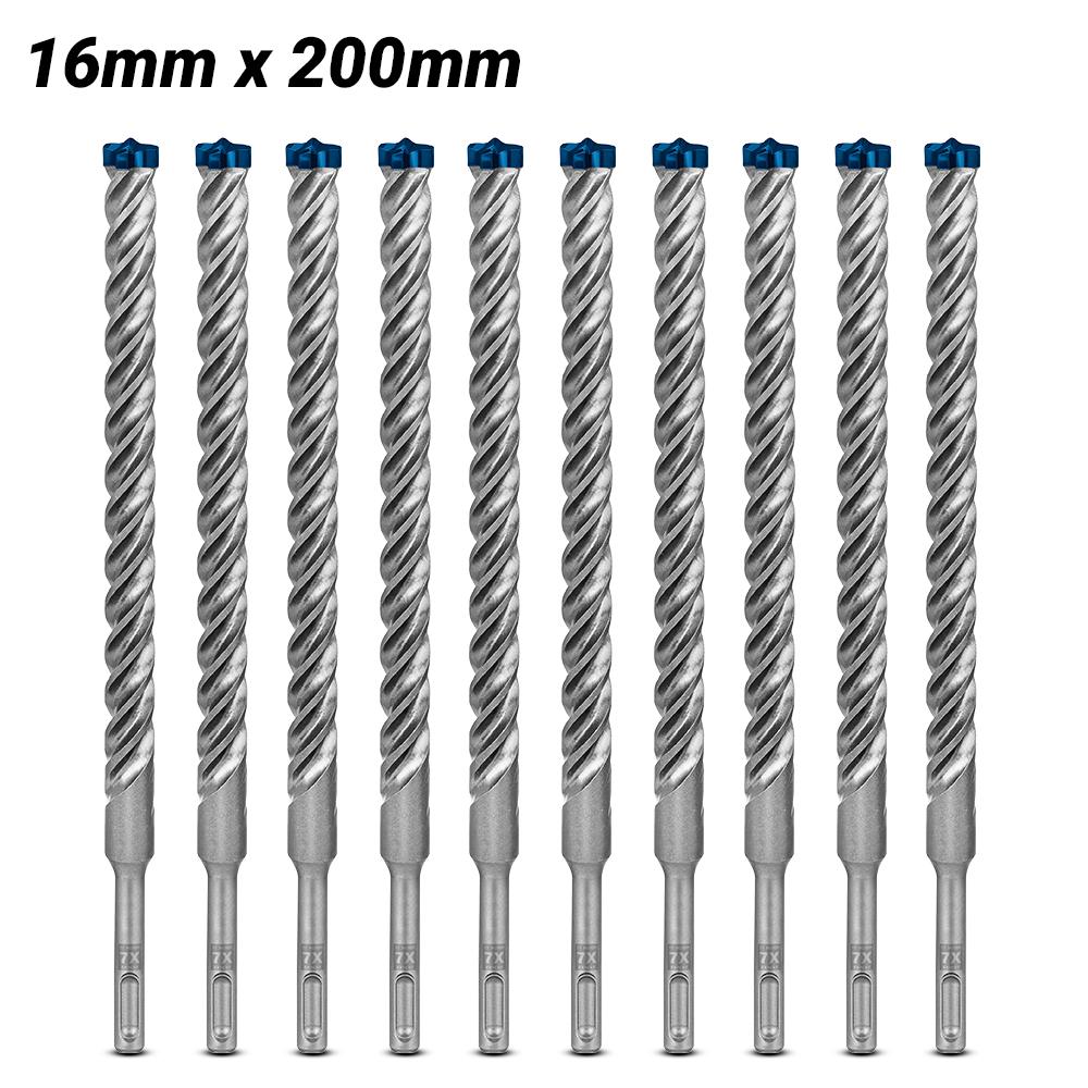 Bosch 2.608.900.177 EXPERT 10-Pack 16mm x 200mm x 265mm SDS Plus-7X ...