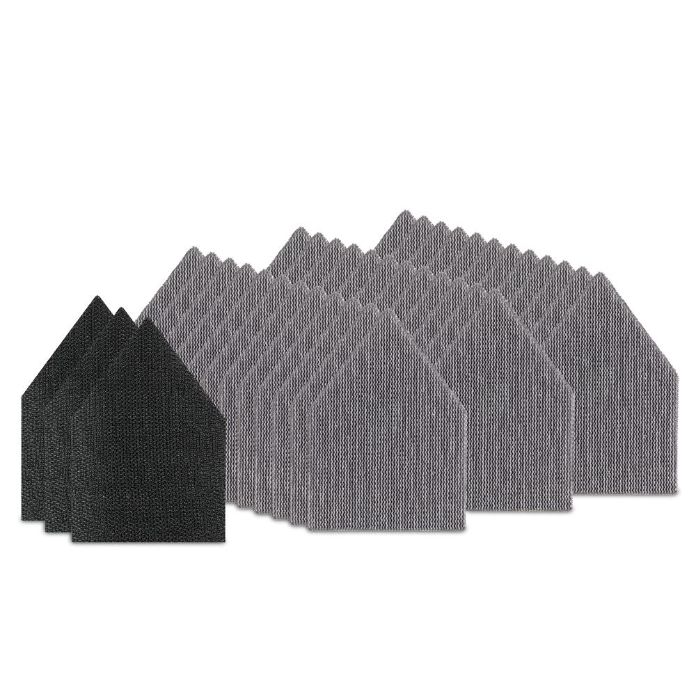 Milwaukee 48805406 36-Pack 80-180 Grit Pentagon Hook & Loop Net ...