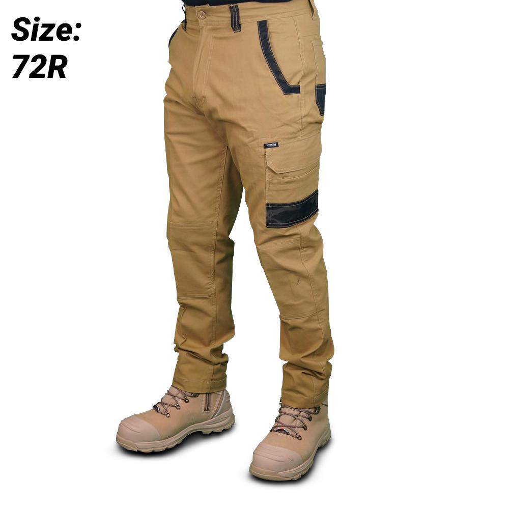 Workit Workwear 1026K Khaki Decoy Canvas Modern Fit Stretch Cargo Pants