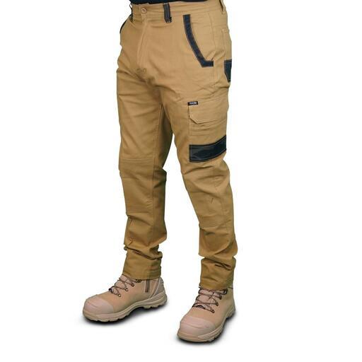 Workit Workwear 1026K Khaki Decoy Canvas Modern Fit Stretch Cargo Pants