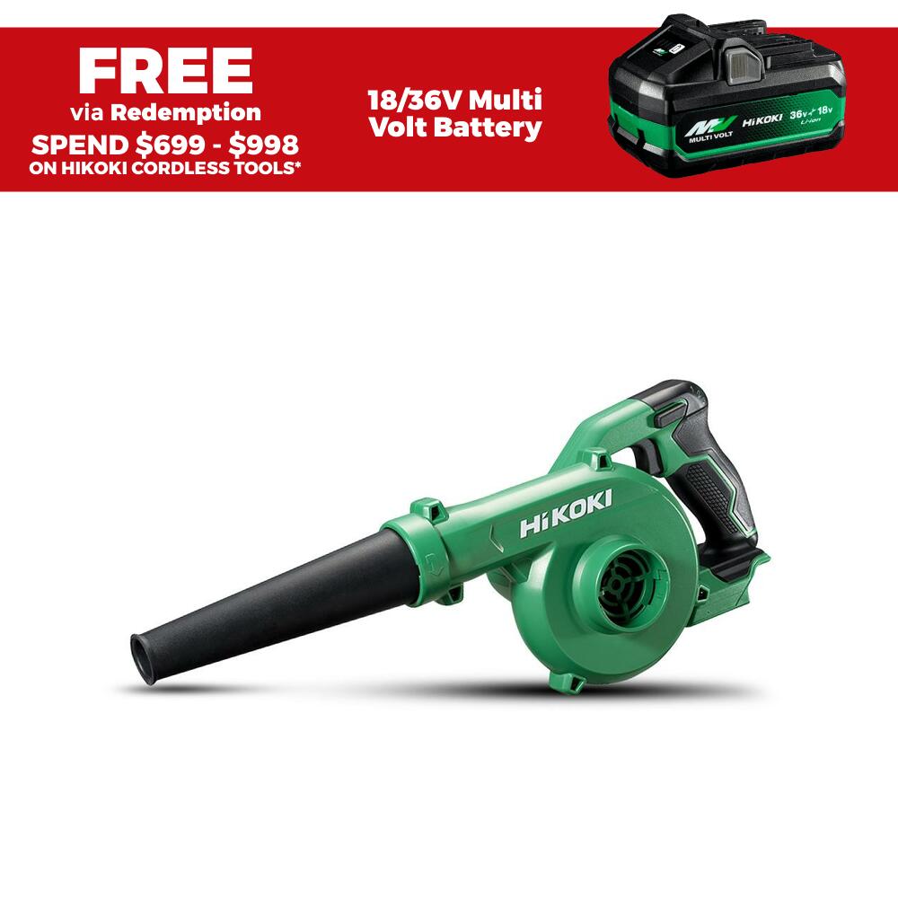 HiKOKI RB18DC(H4Z) 18V Li-ion Cordless Blower & Vacuum - Skin Only