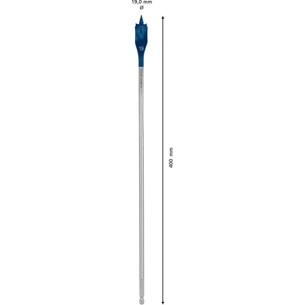 Bosch 2.608.900.346 EXPERT 19mm x 400mm Self Cut Speed Spade Drill Bit
