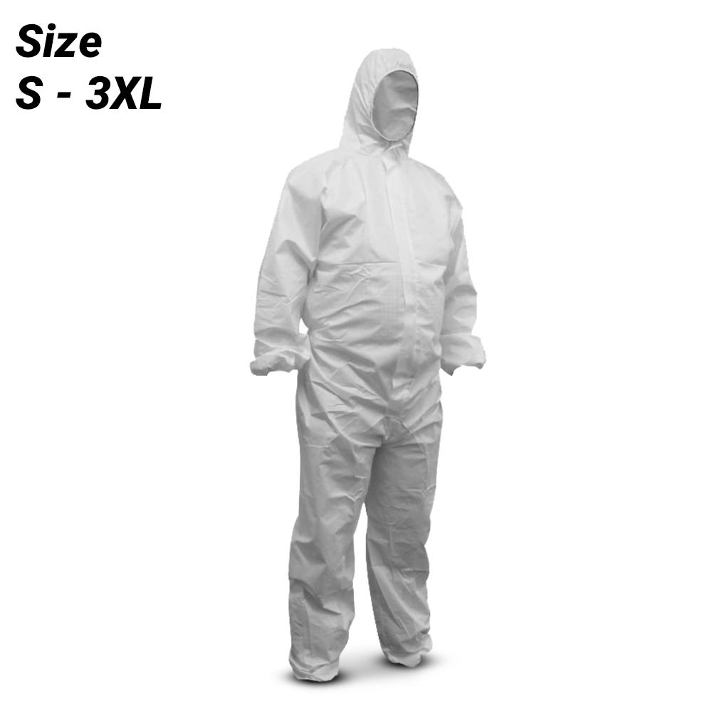 Maxisafe CPW615 White Polypropylene Disposable Coveralls