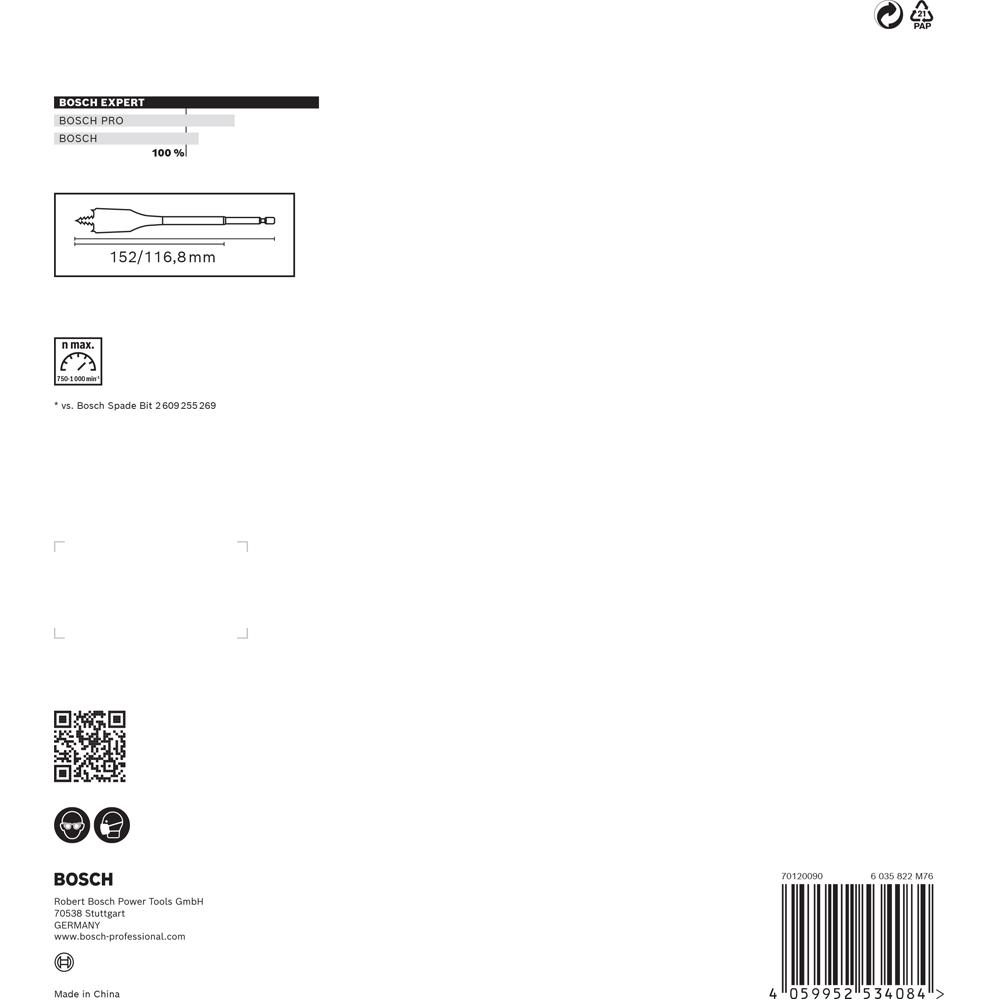 Bosch 2.608.900.334 EXPERT 7pce 16mm-32mm Self Cut Speed Spade Drill ...