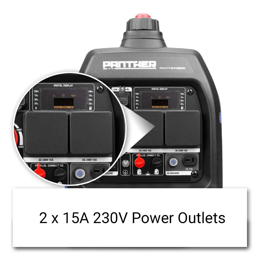 Panther PANTHER3500 3500W 4-Stroke Inverter Petrol Generator