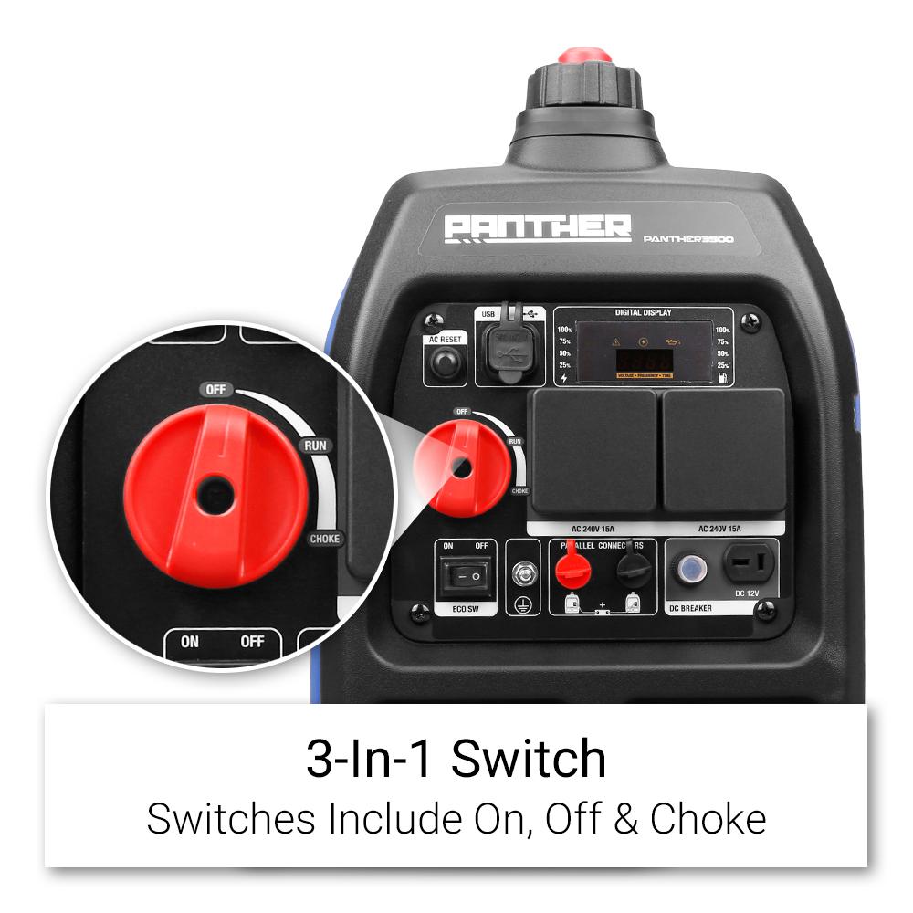 Panther PANTHER3500 3500W 4-Stroke Inverter Petrol Generator