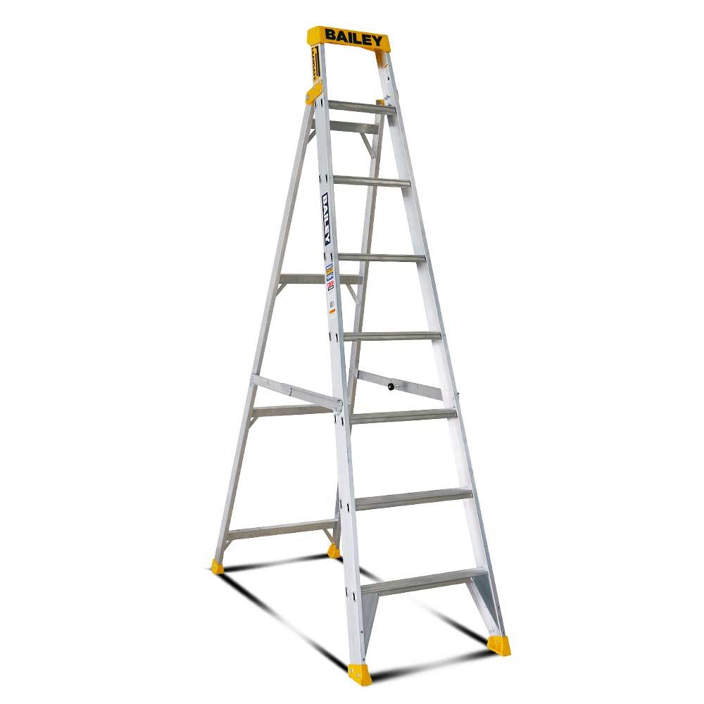 Bailey FS13959 8 Step 2.4m 150kg Aluminium Single Sided Leaning Ladder