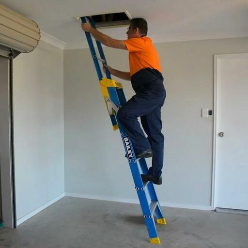 Bailey FS13985 6 Step 1.8m-3.2m 150kg Pro Fibreglass Punchlock Step ...