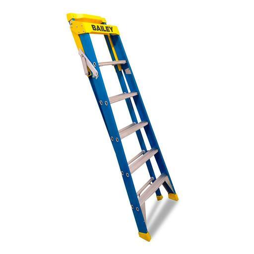 Bailey FS13985 6 Step 1.8m-3.2m 150kg Pro Fibreglass Punchlock Step ...