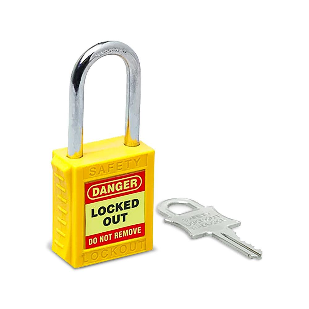 Uniform Safety Signs UL402 Premium Yellow Safety Lockout Padlock