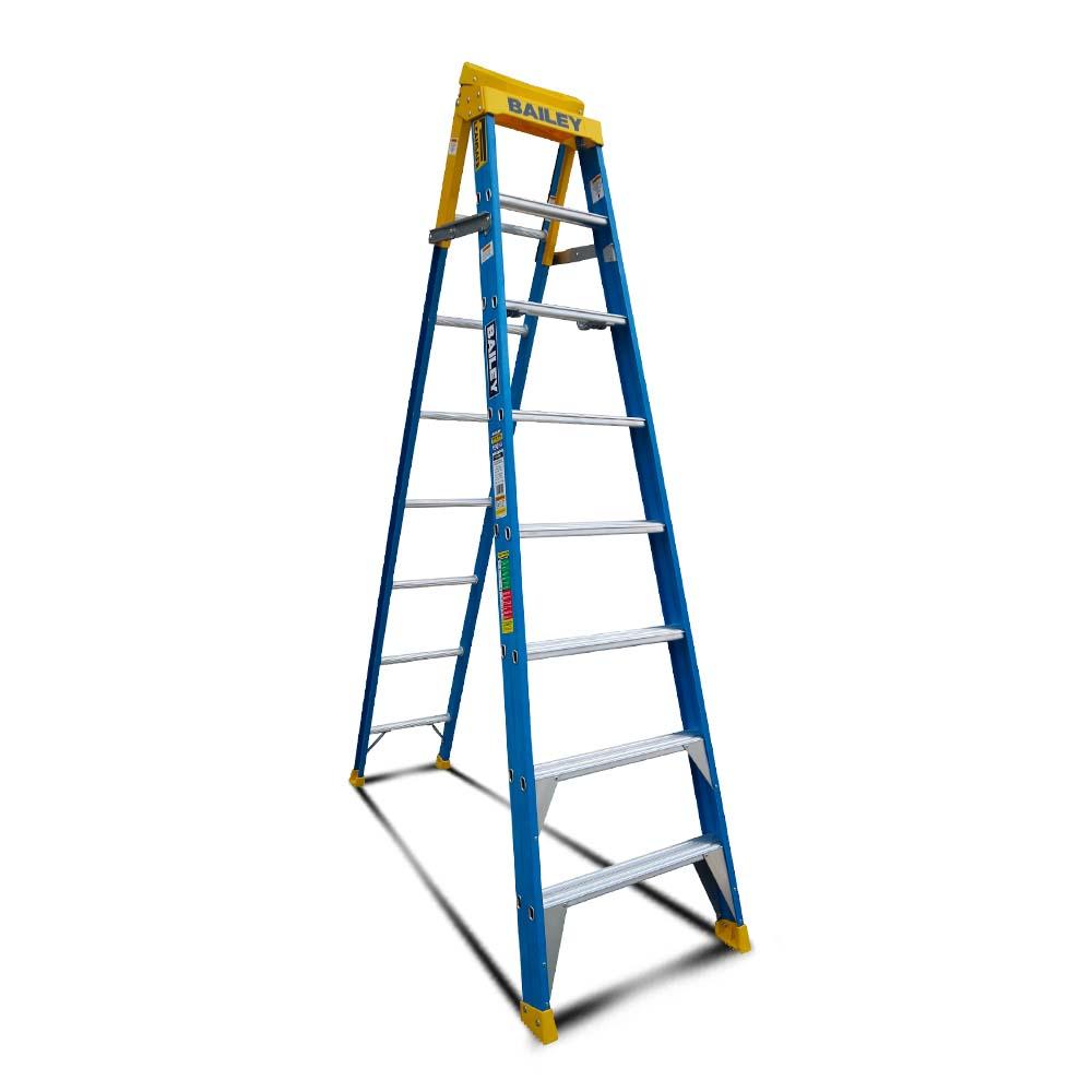 Bailey FS13987 8 Step 2.4m-4.1m 150kg Fibreglass Punchlock Step ...