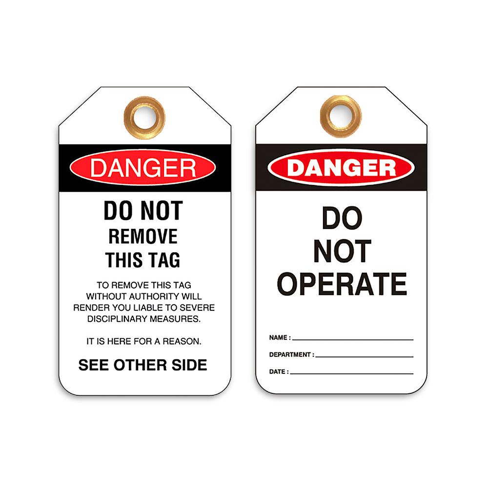 Uniform Safety Signs UDT300 25-Pack Danger Do Not Operate Heavy Duty ...