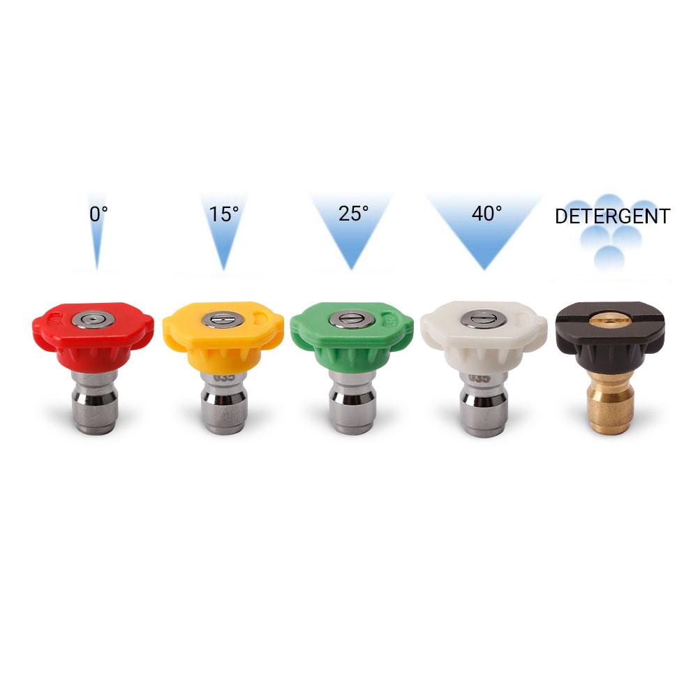 Super Hydro SH35PK5 5pce 1/4" 035 Universal Pressure Washer Nozzles