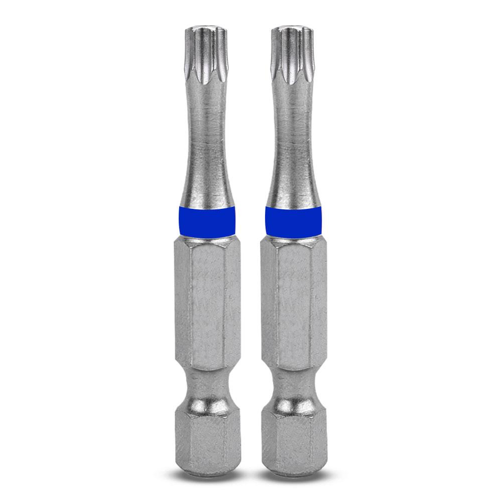 Xtorque TT4050MM T40 50mm Torx Tamper Head Torsion Driver Bit - 2 Pack