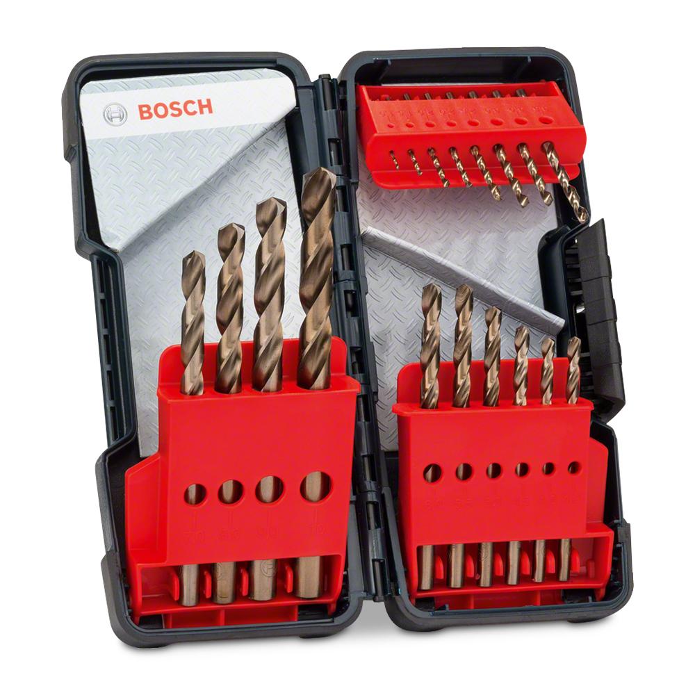 Bosch BOHRERSATZ (2.607.017.047) 18pce 1mm-10mm HSS-Co Twist Metal ...