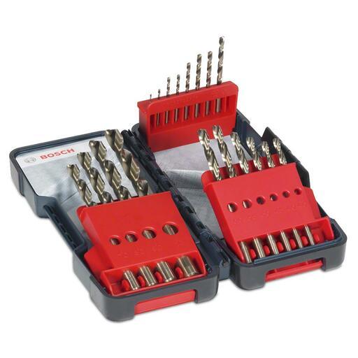 Bosch BOHRERSATZ (2.607.017.047) 18pce 1mm-10mm HSS-Co Twist Metal ...