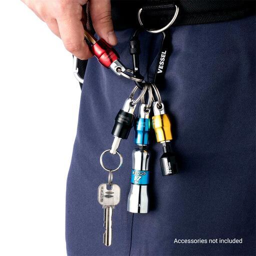 Vessel QB-K3C 3pce Set Hex Driver Bit Holder Quick Catcher - MADE IN JAPAN