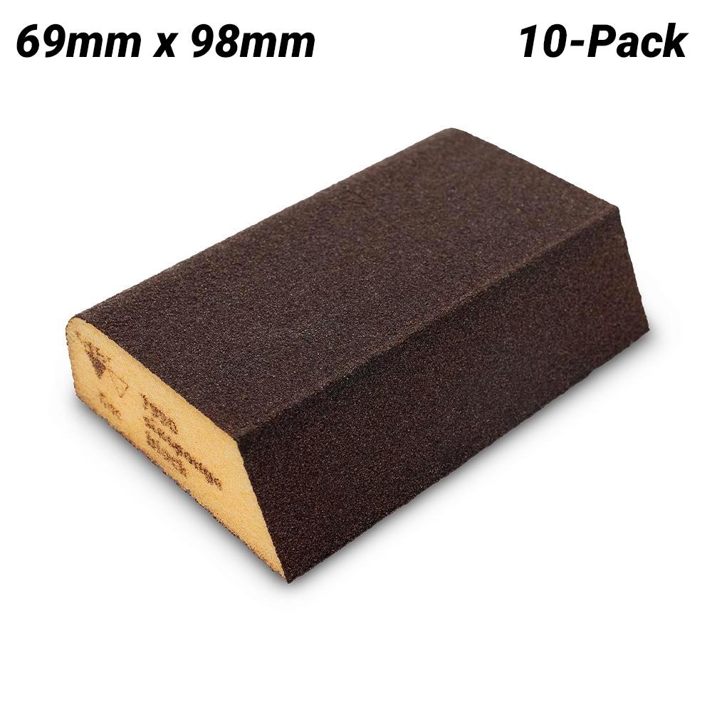 Sia Abrasives F03E00R8EP 10-Pack 69mm x 98mm Fine Foam Sanding Block
