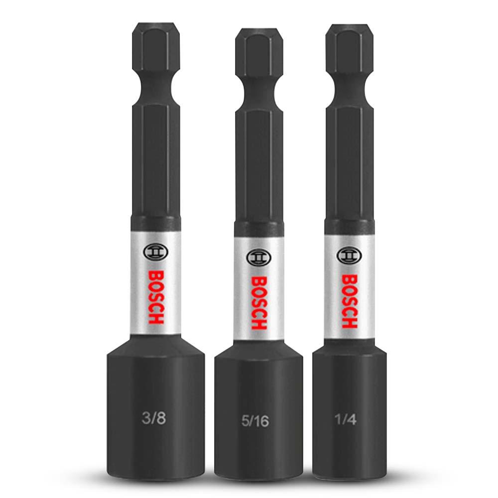 Bosch ITNS2492 (2.610.039.658) 3pce 1/4", 5/16", 3/8" 65mm Impact Tough ...