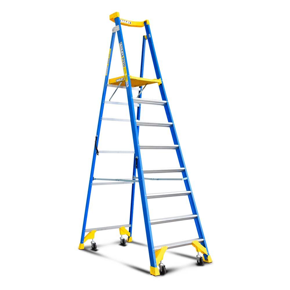 Bailey FS13535 8 Step 2.4m 170kg Fibreglass Platform Stepladder With ...