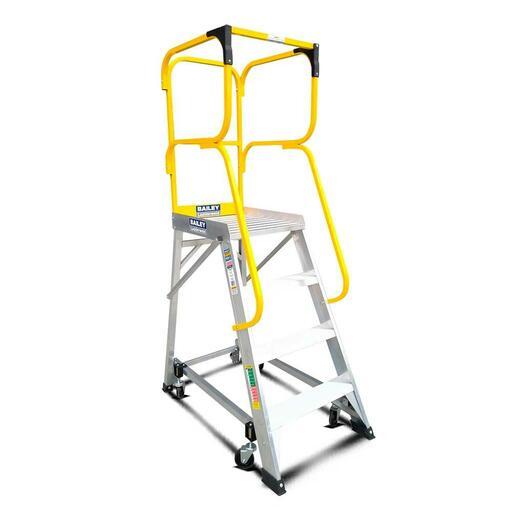 Bailey FS13875 4 Step 1.1m 150kg Aluminium Industrial Order Picking ...