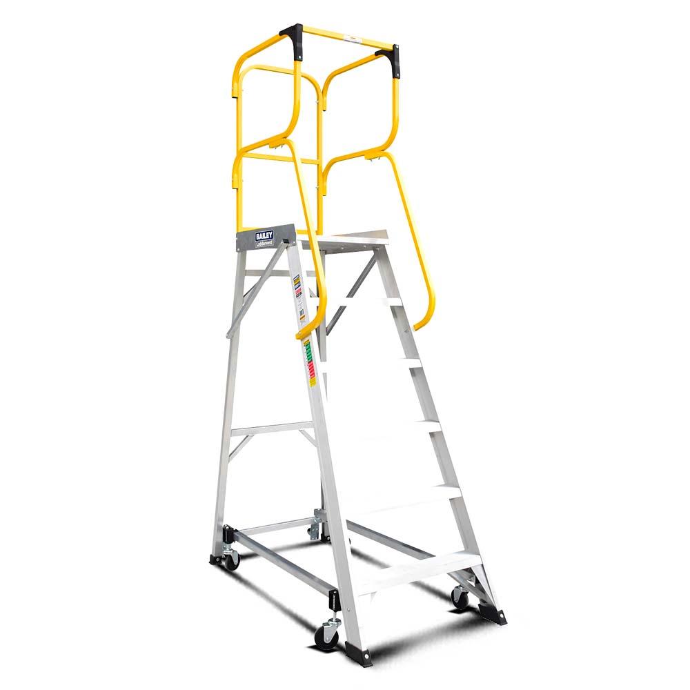 Bailey FS13877 6 Step 1.65m 150kg Aluminium Industrial Order Picking ...