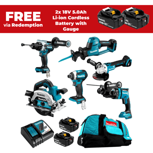 Makita 18V LXT 6pce Combo Kits | Makita 18 V Lxt Combo Kits | Sydney Tools
