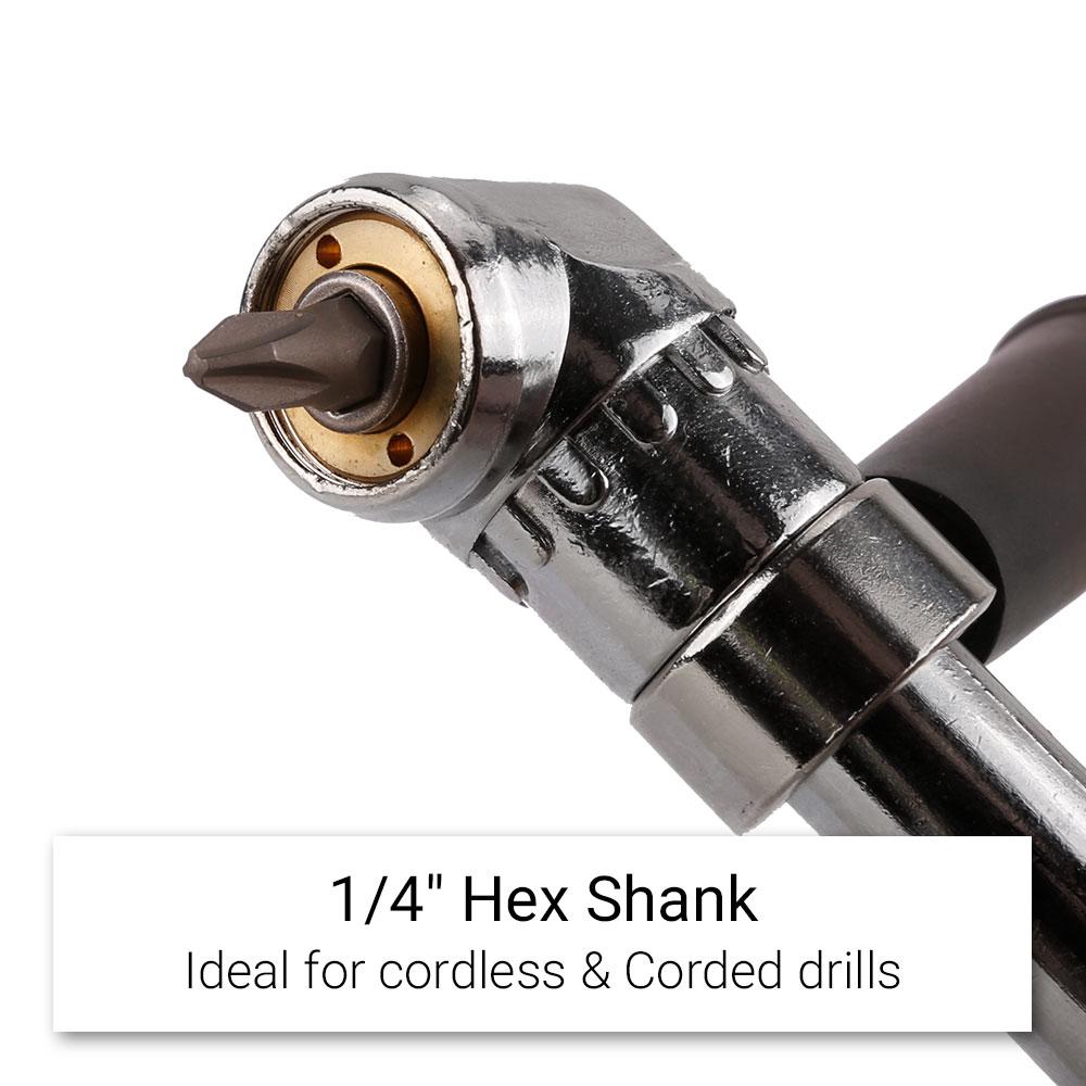 Xtorque XTAD02 135mm 1/4" Magnetic Angle Driver Bit Attachment