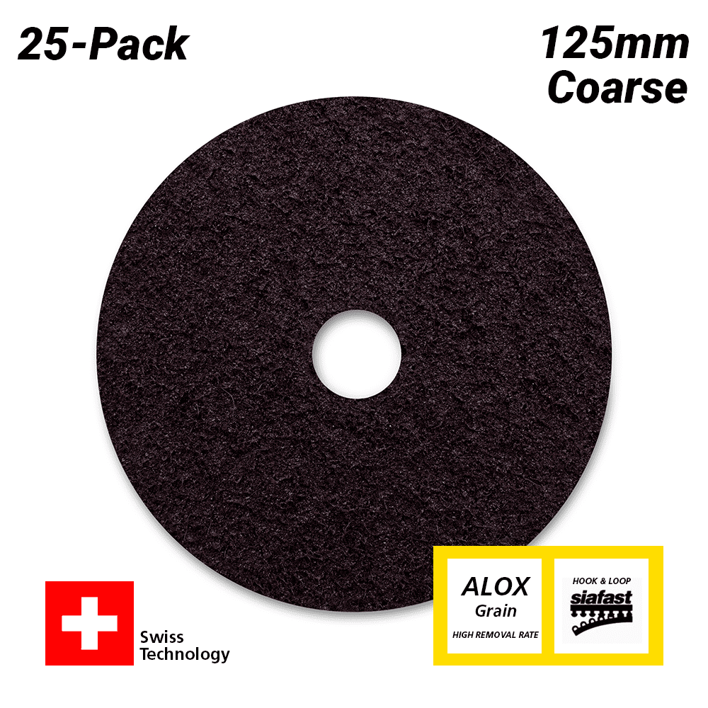 Sia Abrasives F03E014K20 25-Pack 125mm x 22mm Coarse Aluminium Oxide ...