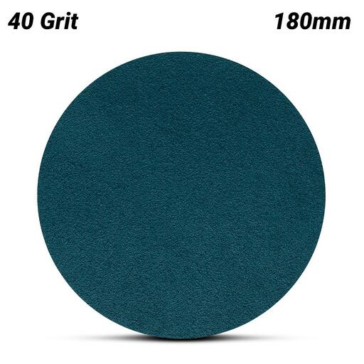 Sia Abrasives F03E003E23 50-Pack 180mm (7") P40 Zirconia Alumina Hook & Loop Sanding Disc