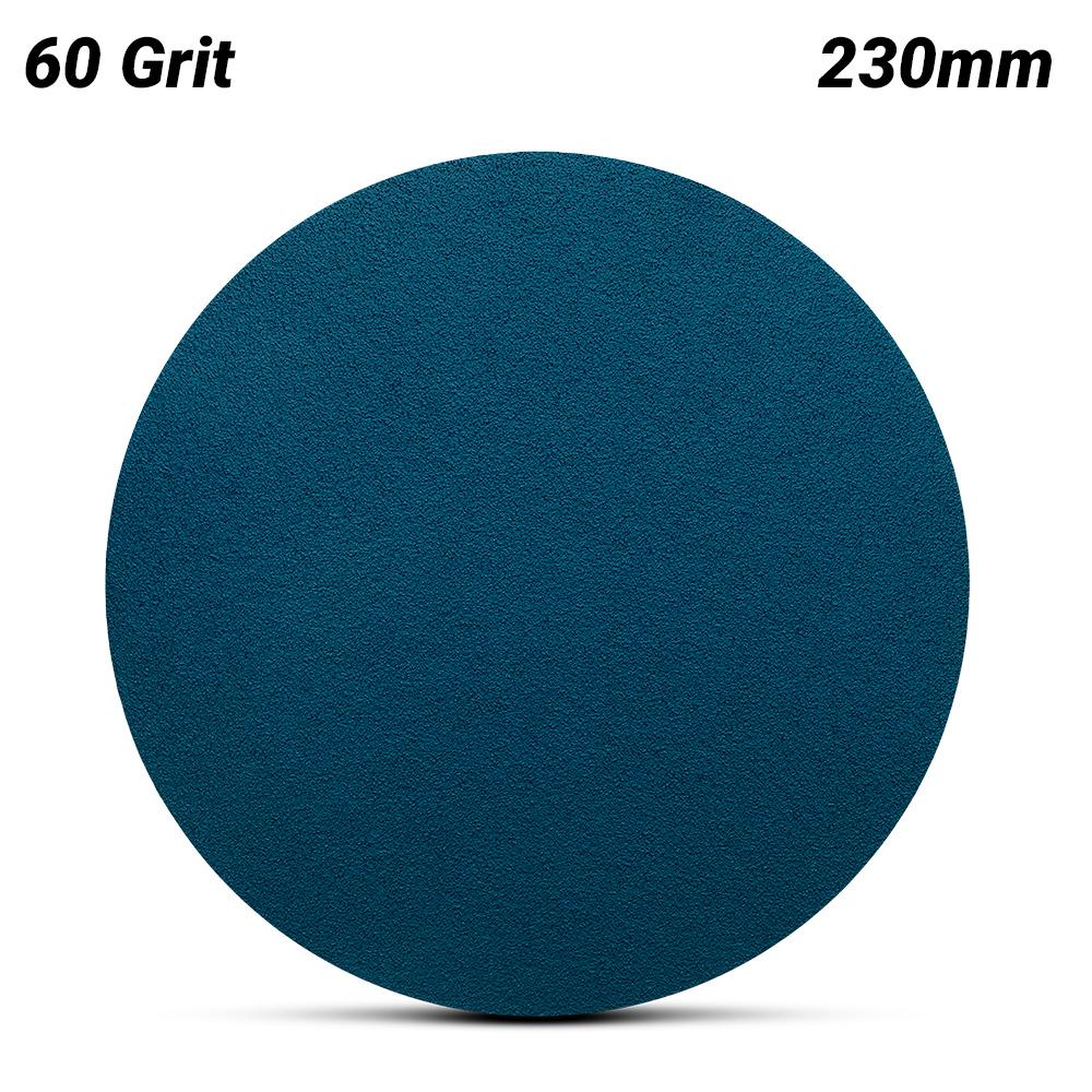 Sia Abrasives F03E02DB8P 10-Pack 230mm (9") P60 Zirconia Alumina Hook & Loop Sanding Disc