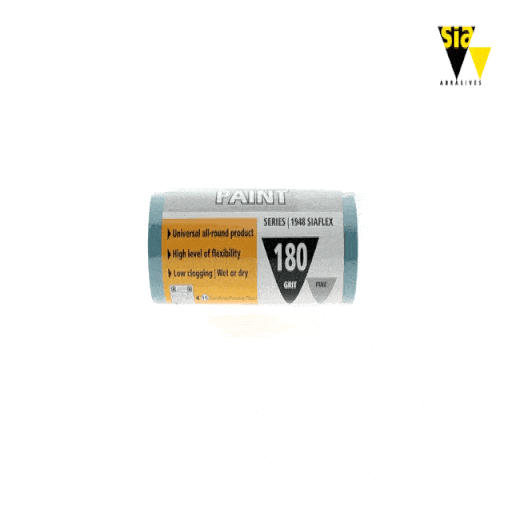 Sia Abrasives F03E02DD1S 115mm x 1000mm P180 Aluminium Oxide Wet/Dry ...