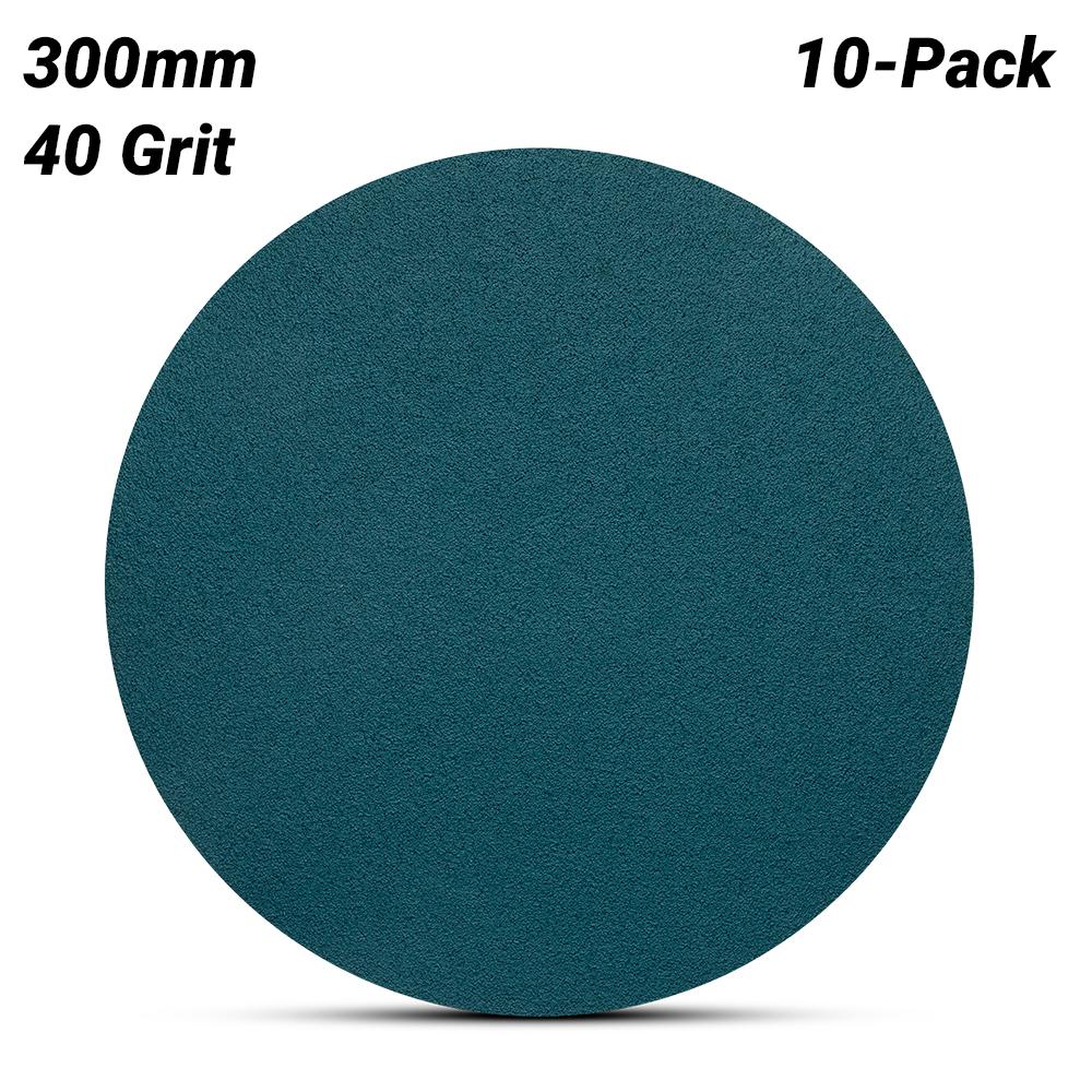 Sia Abrasives F03E02D5DJ 10-Pack 300mm (12") P40 Zirconia Alumina Hook ...