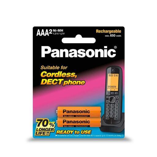 Panasonic BK-4LDAW/2BT 2-Pack AAA 700mAh DECT Phone Batteries