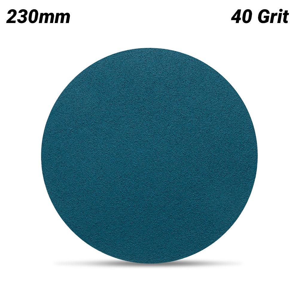 Sia Abrasives F03E02D44M 230mm (9") P40 Zirconia Alumina Hook & Loop Sanding Disc