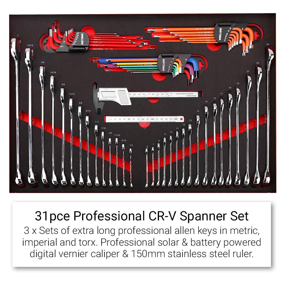 Daytona D450PSB 450pce Metric/SAE Tool Kit In 10 Drawer Tool Box