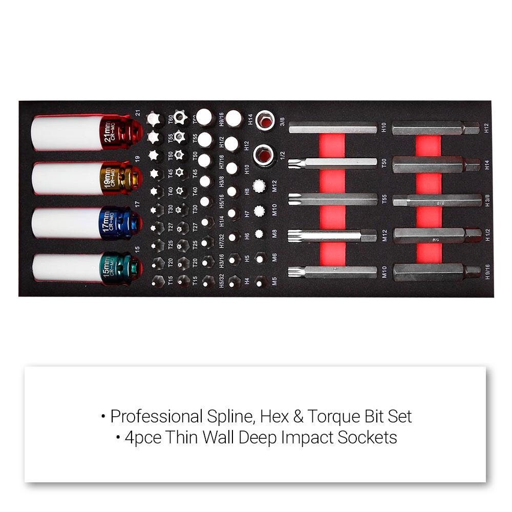 Daytona D450PSB 450pce Metric/SAE Tool Kit In 10 Drawer Tool Box