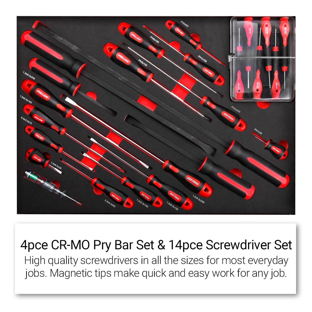 Daytona D450PSB 450pce Metric/SAE Tool Kit In 10 Drawer Tool Box