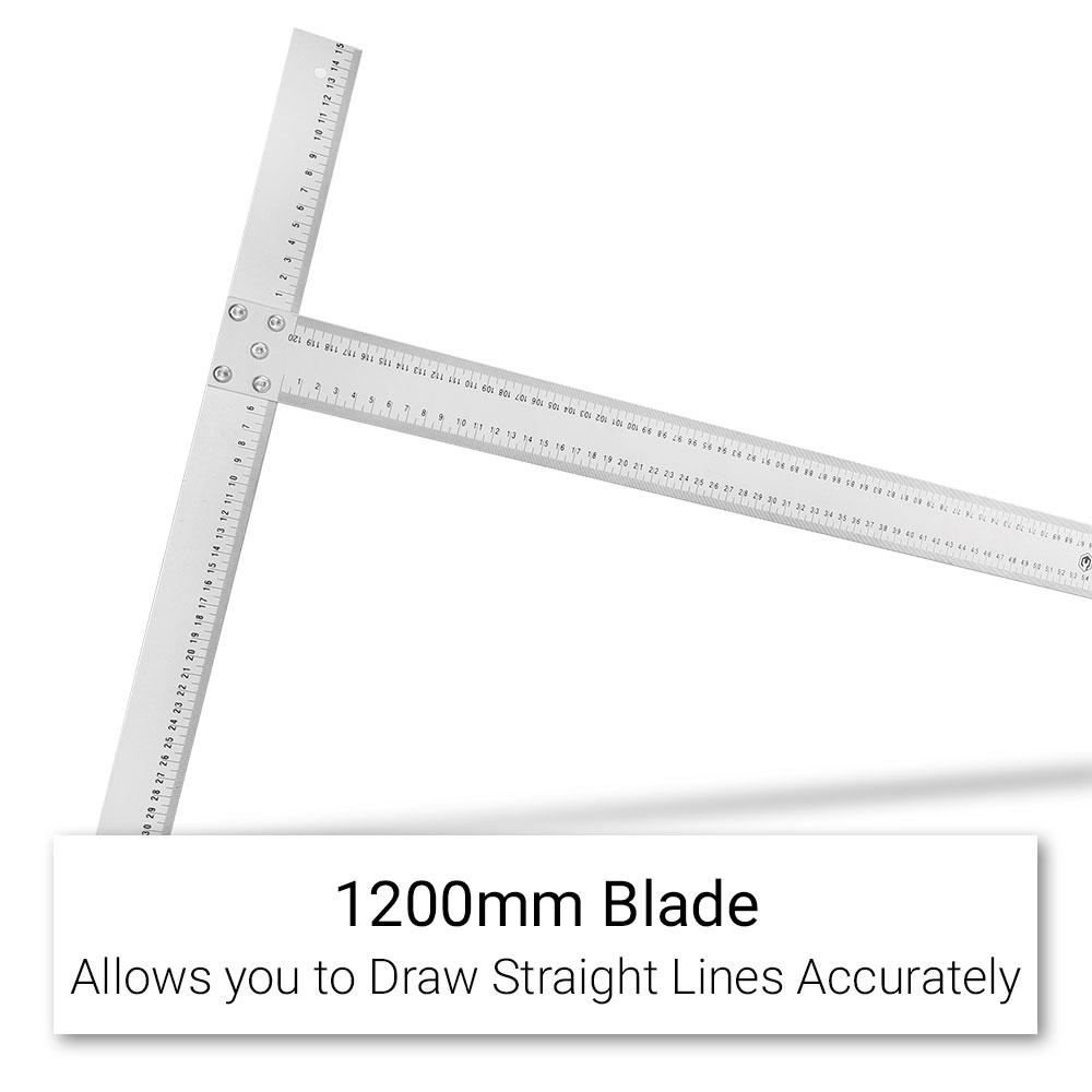 Techsmart TSQ1200 1200mm (47") Calibrated Aluminium T-Square