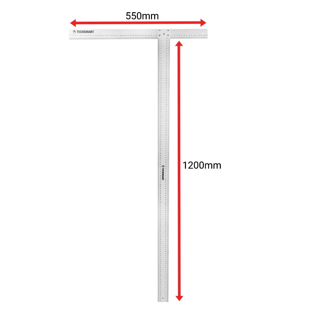 Techsmart TSQ1200 1200mm (47") Calibrated Aluminium T-Square