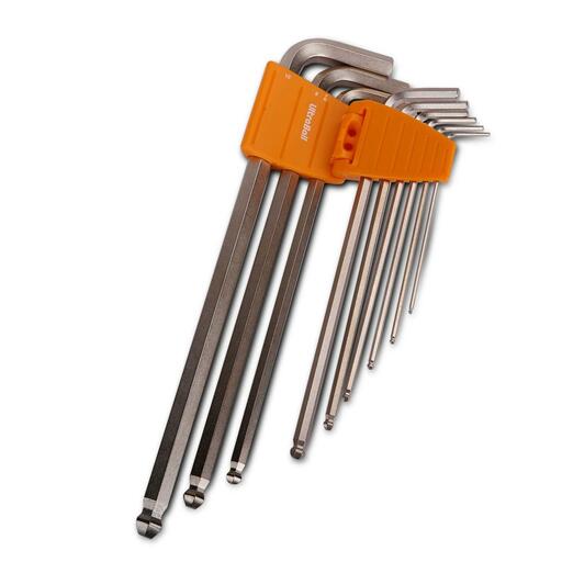 Vessel 8309BP-LE 9pce Long Long Metric Hex Key Ball Point Wrench Set ...