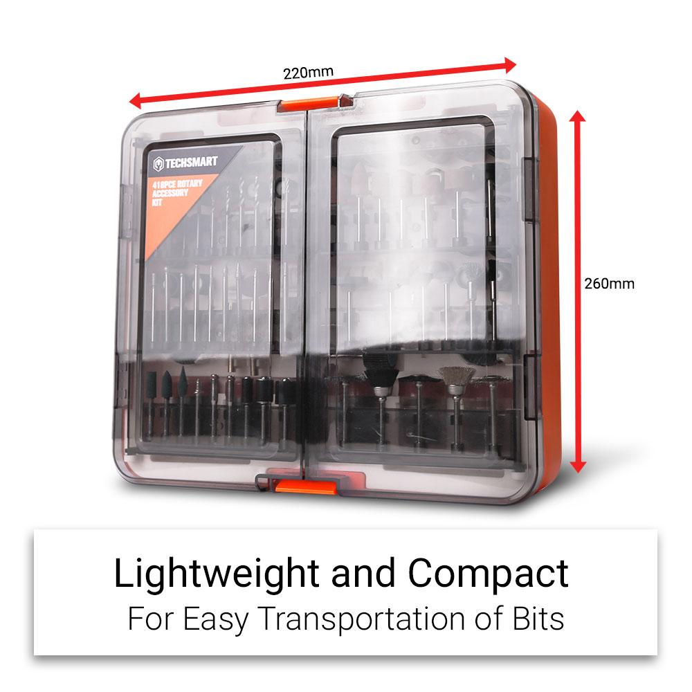 Techsmart TROA418 418pce Rotary Accessory Kit
